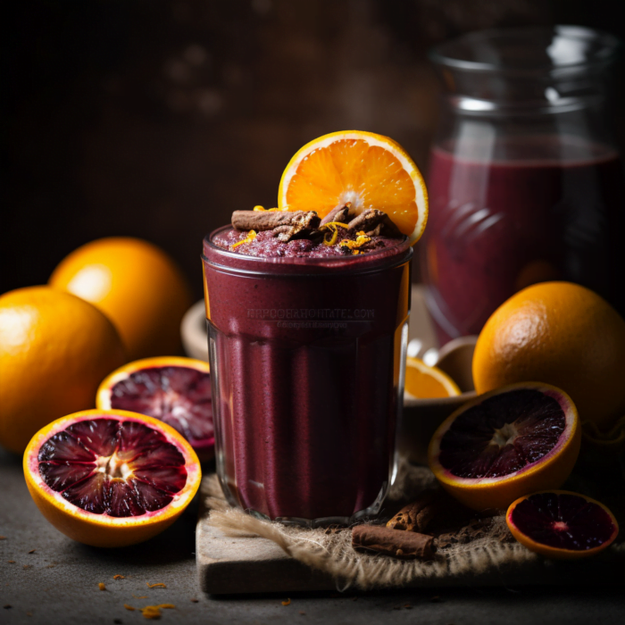 Refreshing Liquid Acai pulp Citrus Smoothie - Recipe